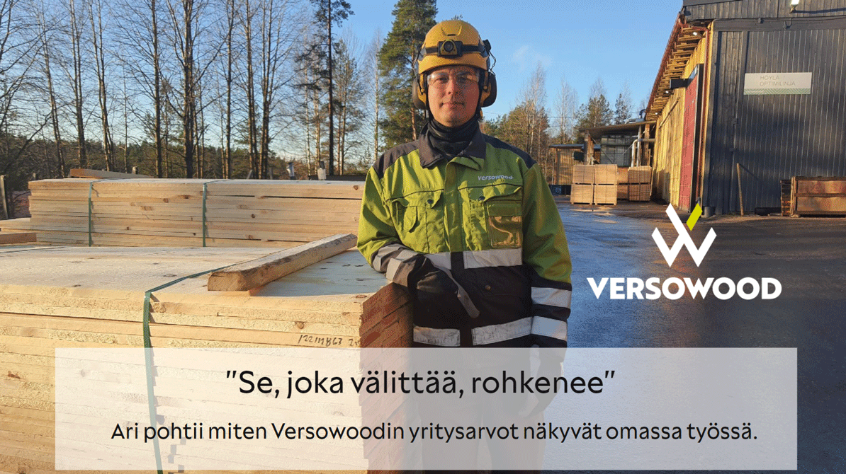 Se, joka välittää, rohkenee :: Versowood